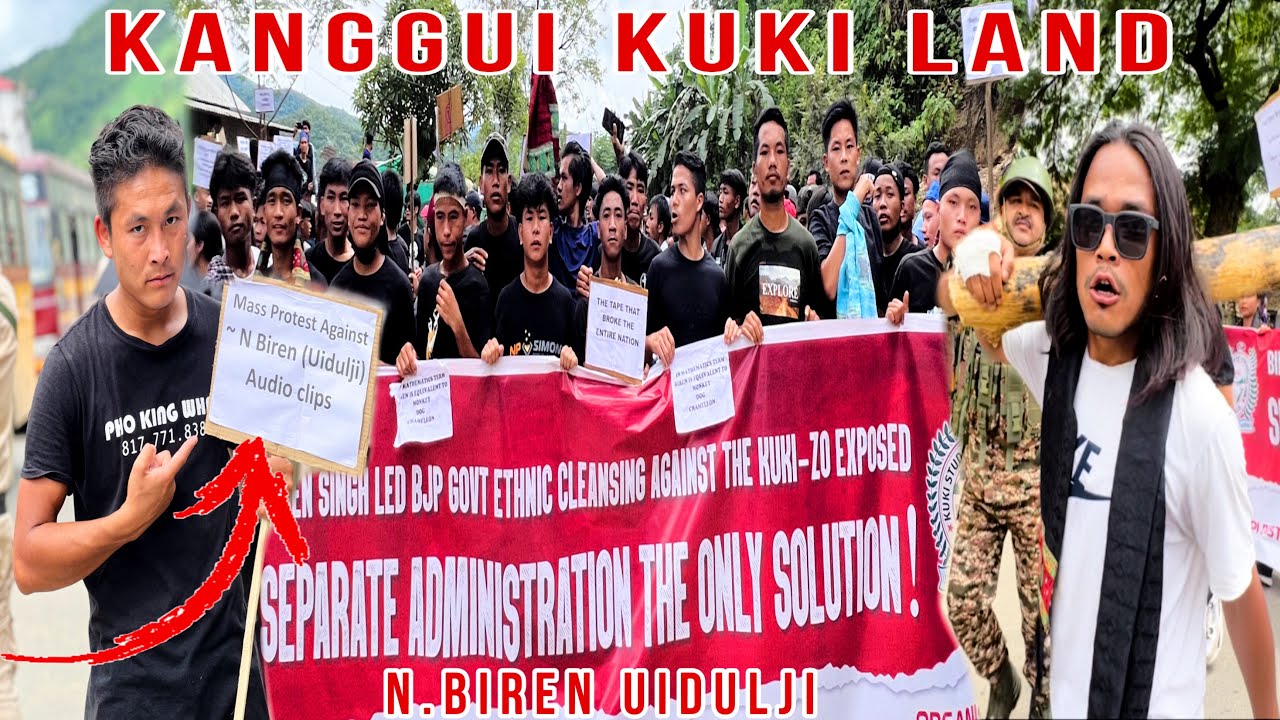 Kanggui Kuki Land Rally against N.Biren Uidul Audio leak 😡 tuni a bol ...