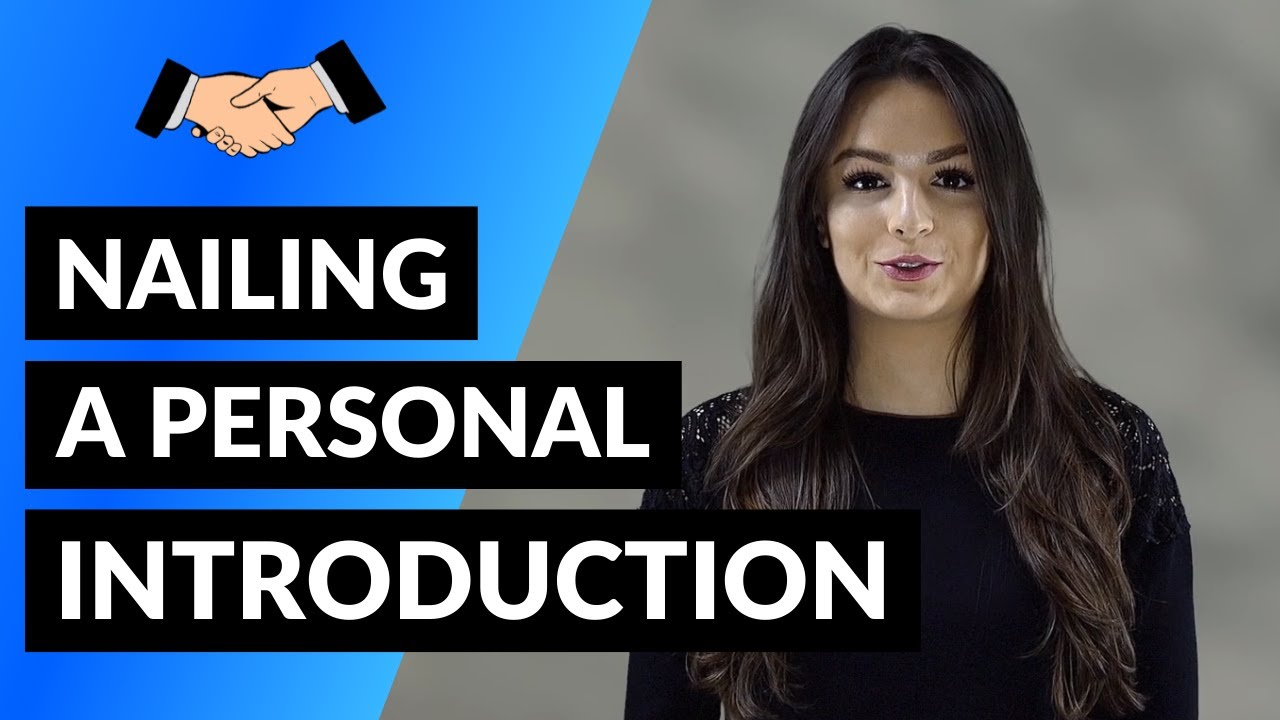 How to do a Personal Introduction | Tell Me About Yourself - YouTube