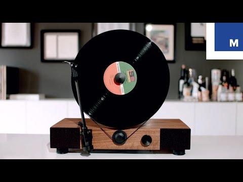 The Floating Record: el tocadiscos vertical