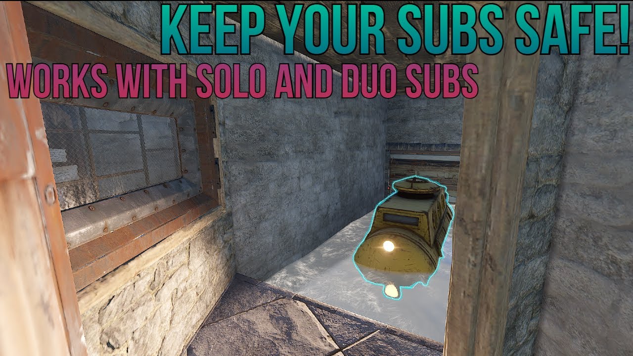 Rust Submarine Base Design - Build Tutorial - YouTube