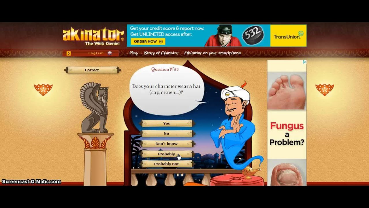 Akinator, can you guess what character I'm thinking of? - YouTube
