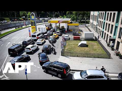 Cossacks Patrol Fuel Stations Amid Shortages in Southern Russia | APT