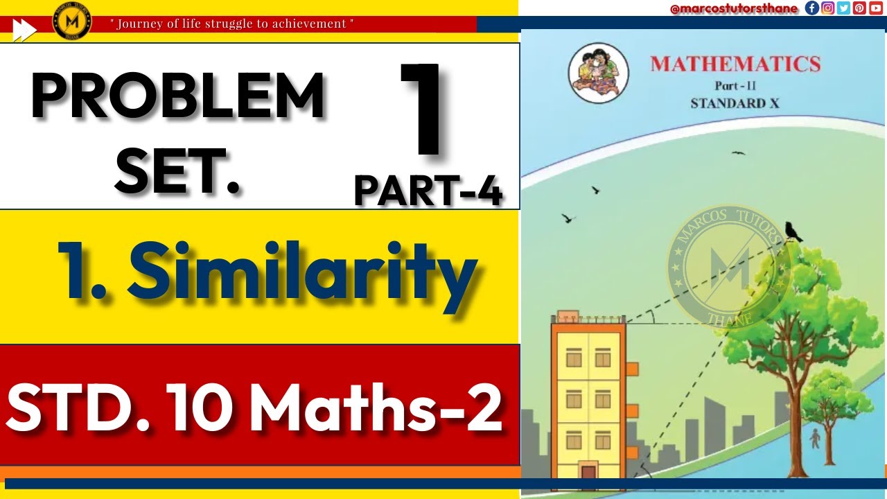 Problem Set.1 | Maths-2 | Part-4 |10th Std. | Marcos Tutors | - YouTube