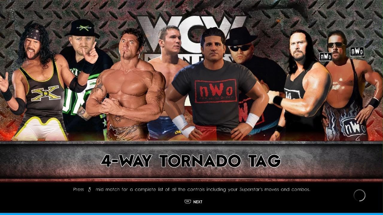 WWE 2K22 | nWo vs Wolfpac vs DX vs Evolution | 4-Way Tornado Tag - YouTube
