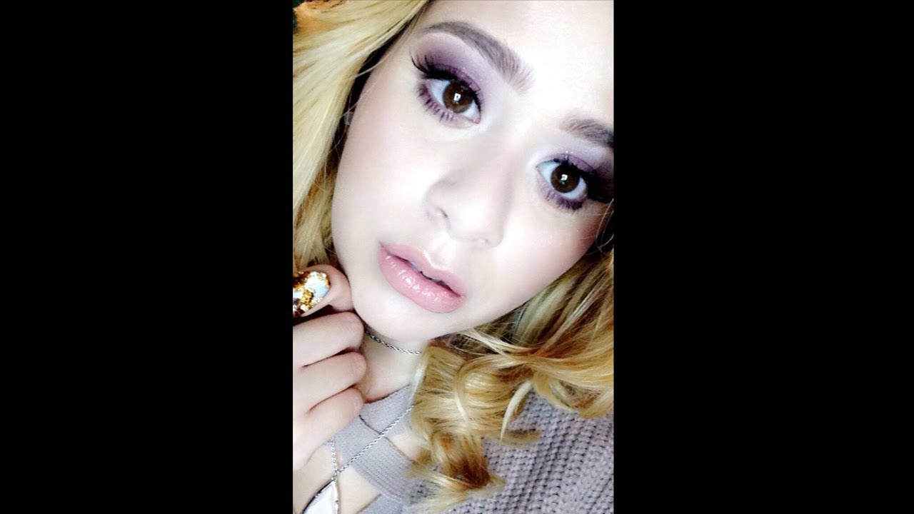 My Purple Glam Makeup Tutorial Youtube