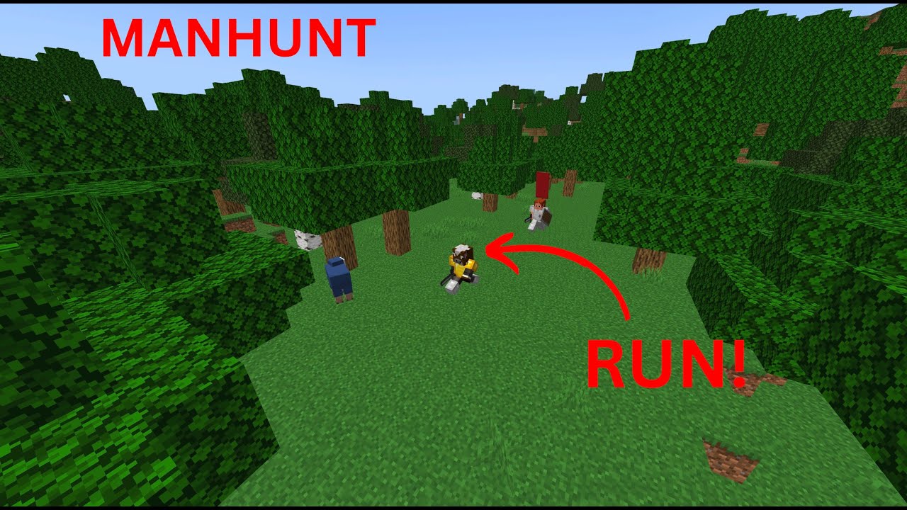 A Minecraft Manhunt, but It's Live! - YouTube