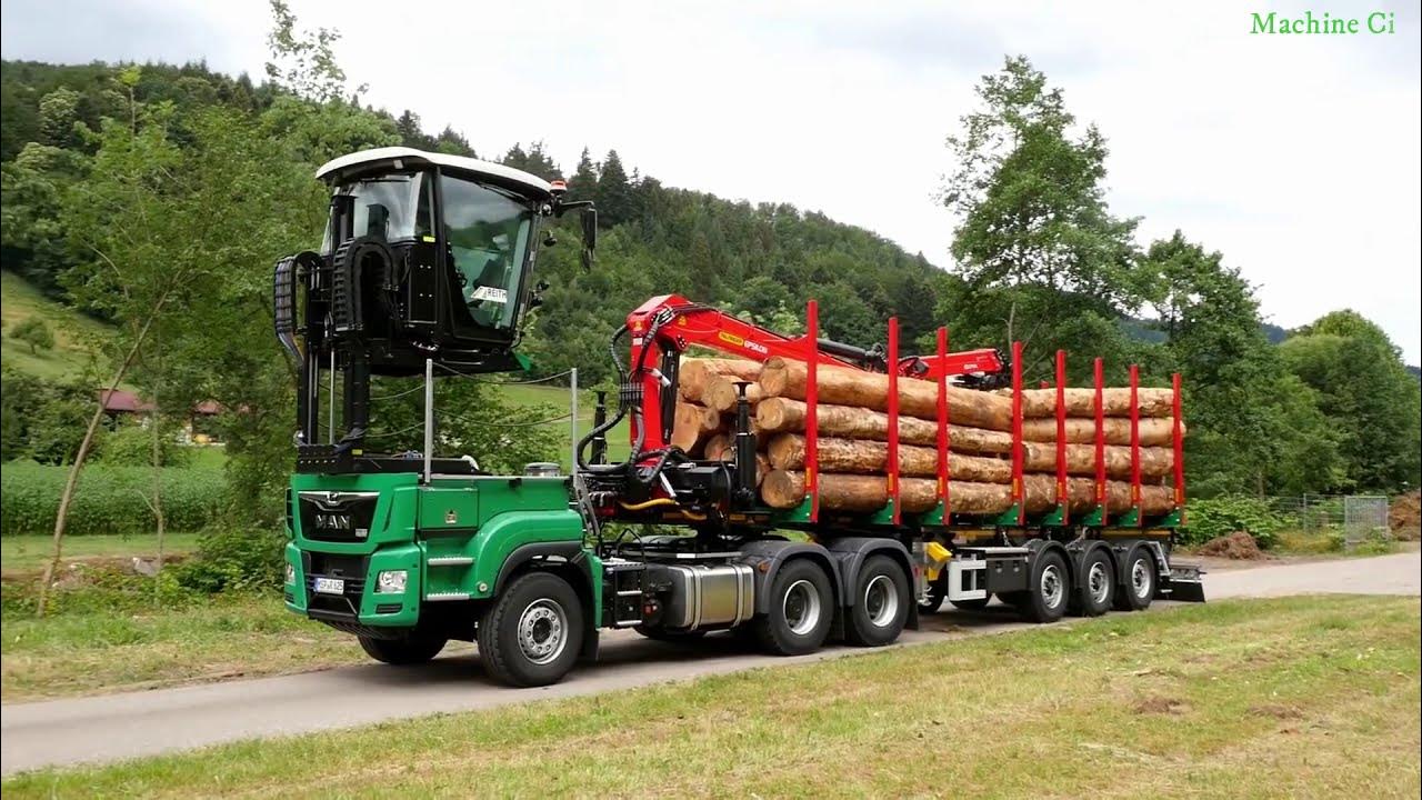 Next Level Timber Trucks - Unloading Timber From A Advance Logging ...