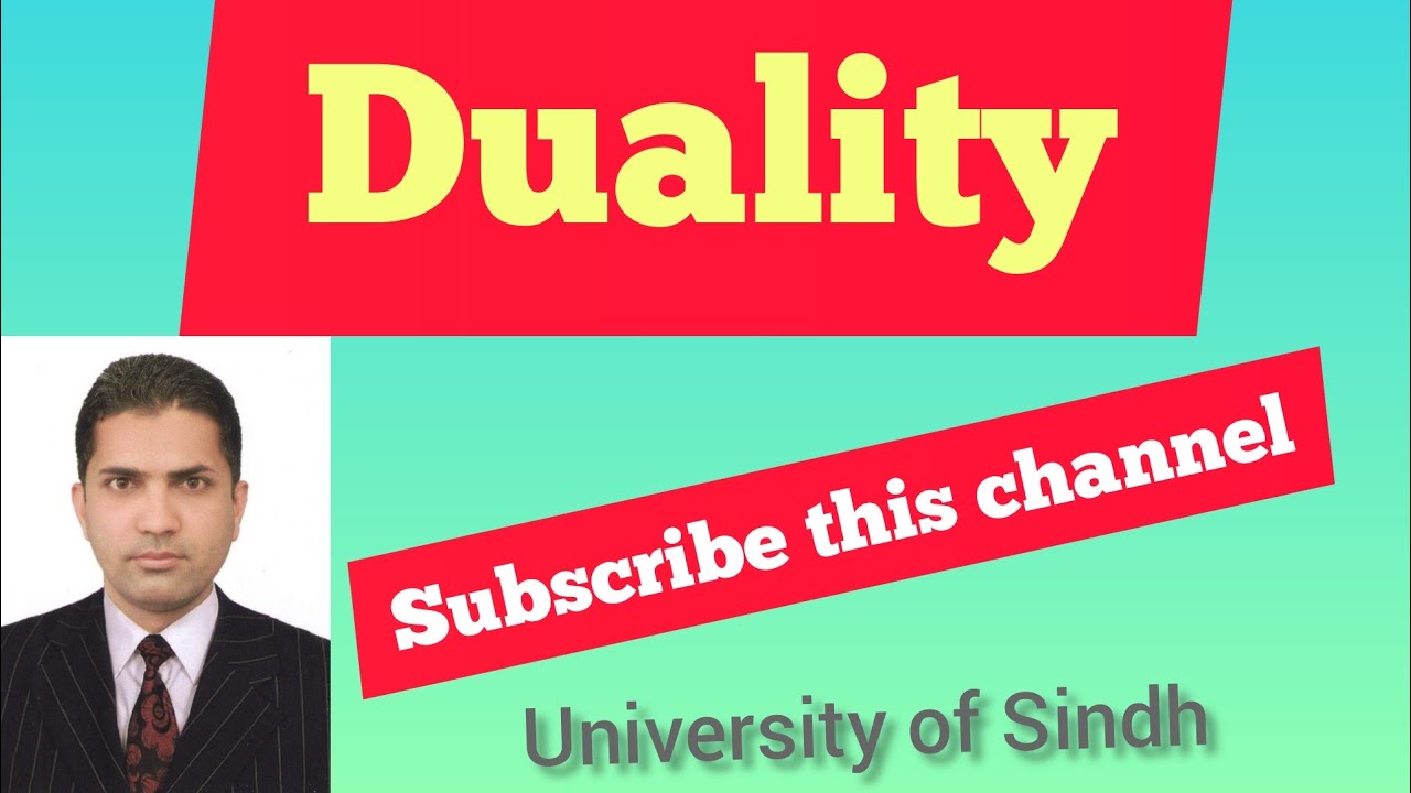 Lecture 11 Examples Of Duality YouTube lecture-11-examples-of-duality-youtube