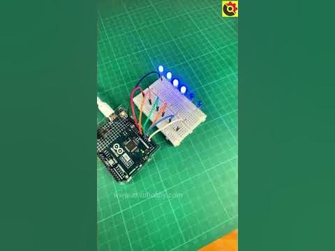 Arduino UNO R4 MINIMA with LED chaser #sritu_hobby #arduinoproject @sritu_hobby #arduinoboard ...