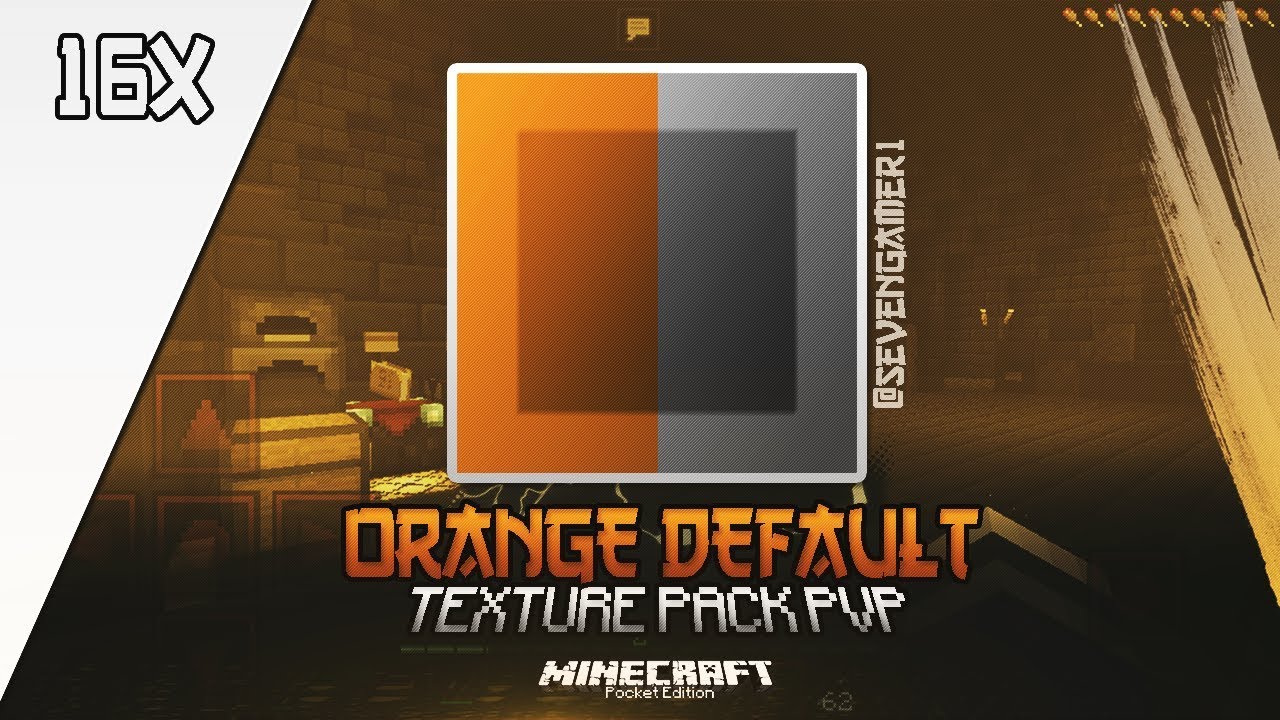 Orange Default [16x] Texture Pack PvP FPS BOOST [Minecraft PE 1.2] - YouTube
