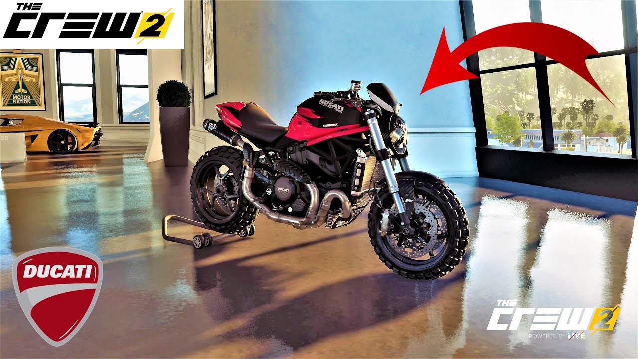 The Crew 2 custom Ducati monster +Test - YouTube