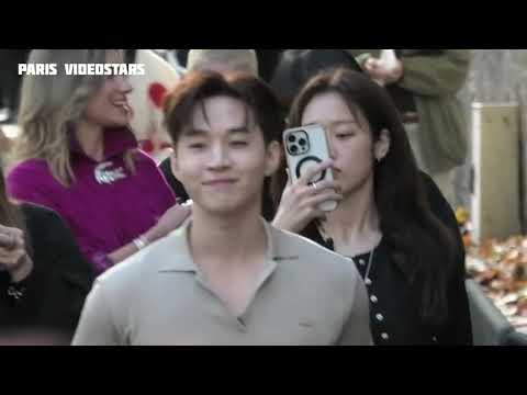 Henry Lau arrival at the Lacoste show  Paris 5 october 2025 Fashion Week