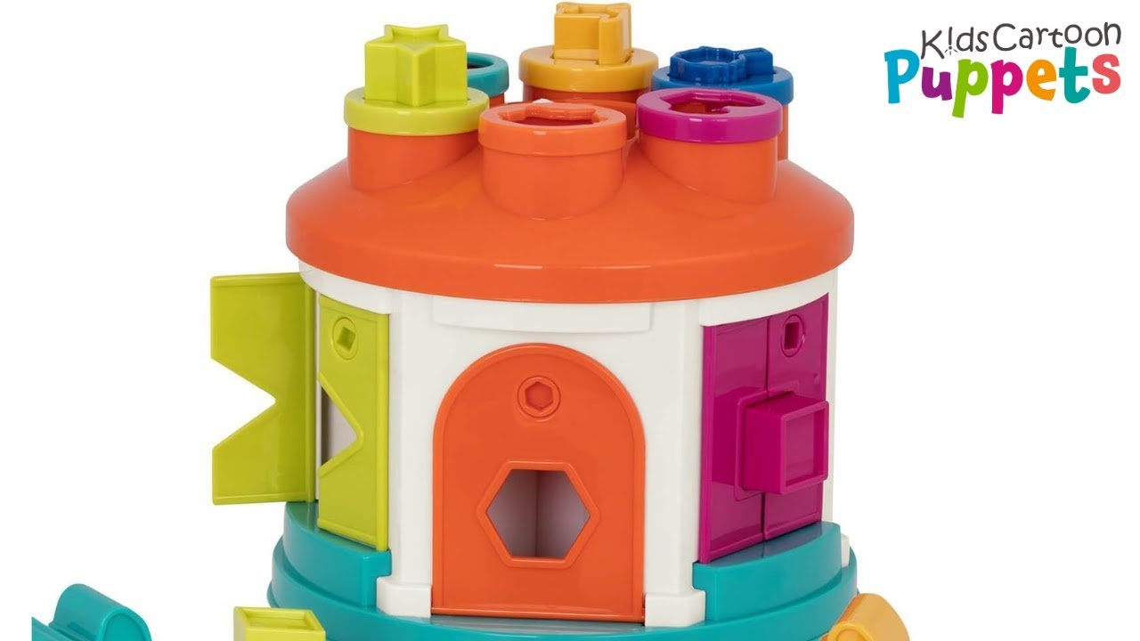 Learn Shapes and Colors with Shape Sorting House Toy | Fun Educational ...