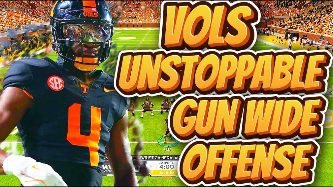TENNESSE UNSTOPPABLE GUN WIDE OFFENSE IN COLLEGE FOOTBALL 26 - YouTube