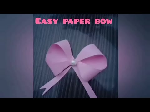 How to make bow out of paper | Easy paper bow | - YouTube