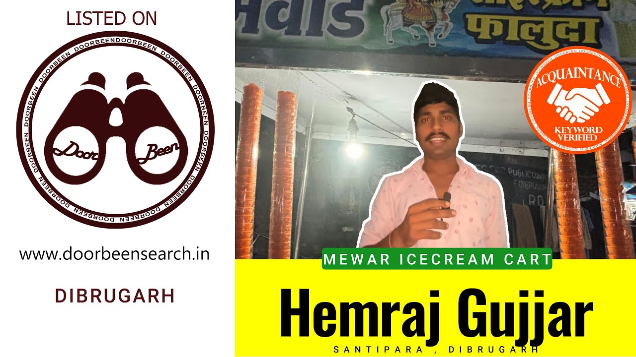Mr. Hemraj Gujjar - MEWAR ICECREAM CART | STREET VENDOR | DIBRUGARH ...