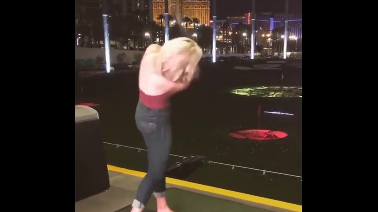 Golf Swing: Paige Spiranac Fun, Frisky Pre Shot Routine - YouTube