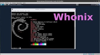 WHONIX TUTORIAL - YouTube