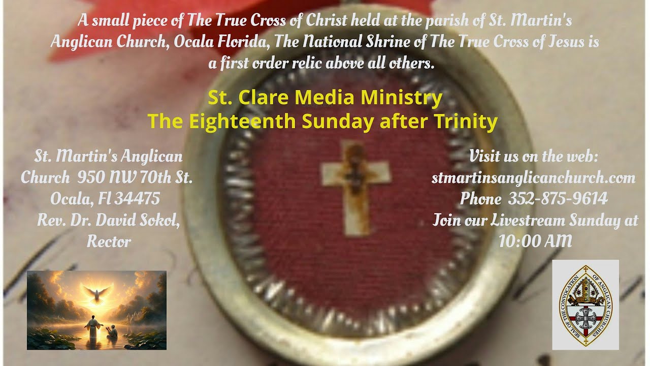 Join us for The Eighteenth Sunday after Trinity - YouTube