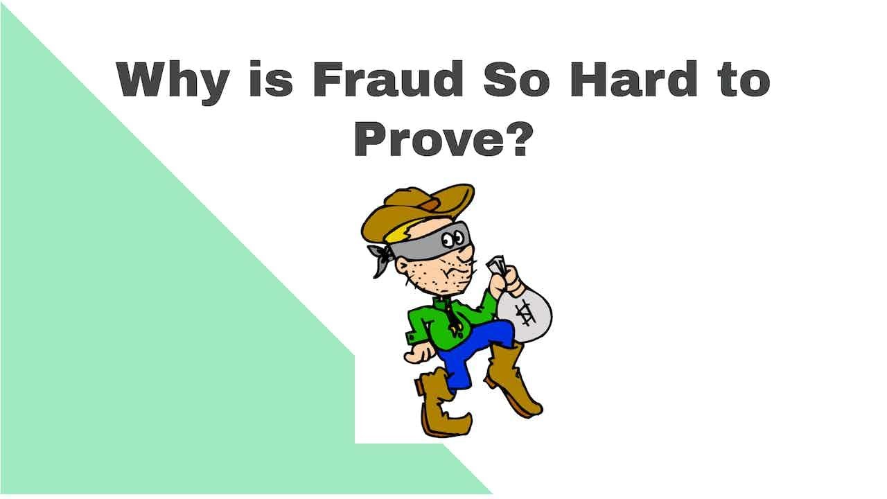 Why is Fraud so Hard to Prove? - YouTube