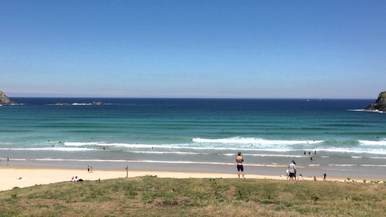 Playa surf Pantin, Galice, Espagne - YouTube