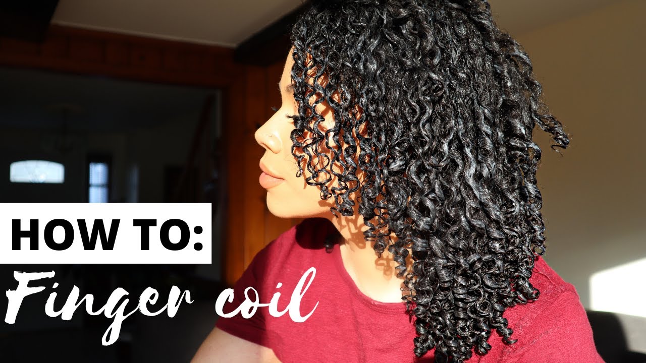 First Attempt At Finger Coiling in YEARS | Super Defined, Moisturized Results! - YouTube
