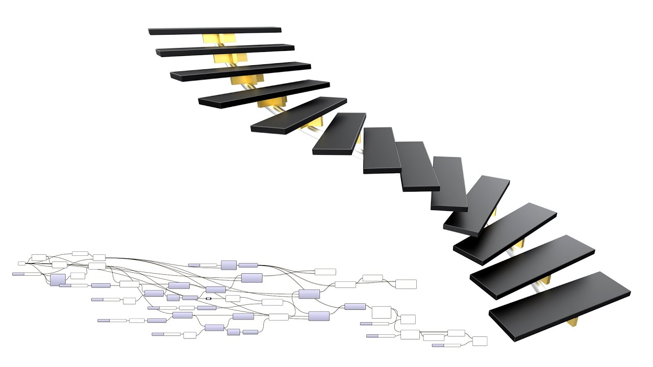 Curved Stairs from Curve Parametric Architecture and Design - YouTube