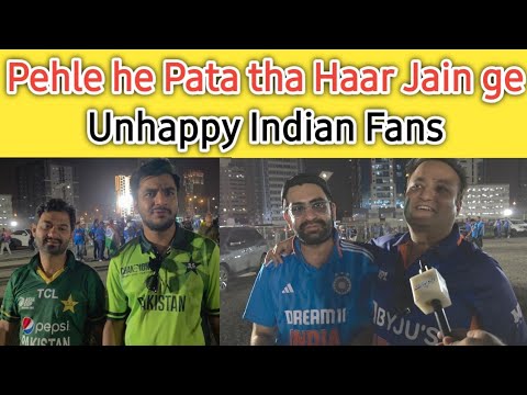 Indian Fans Chanting Pakistani Fans Disappointed - YouTube