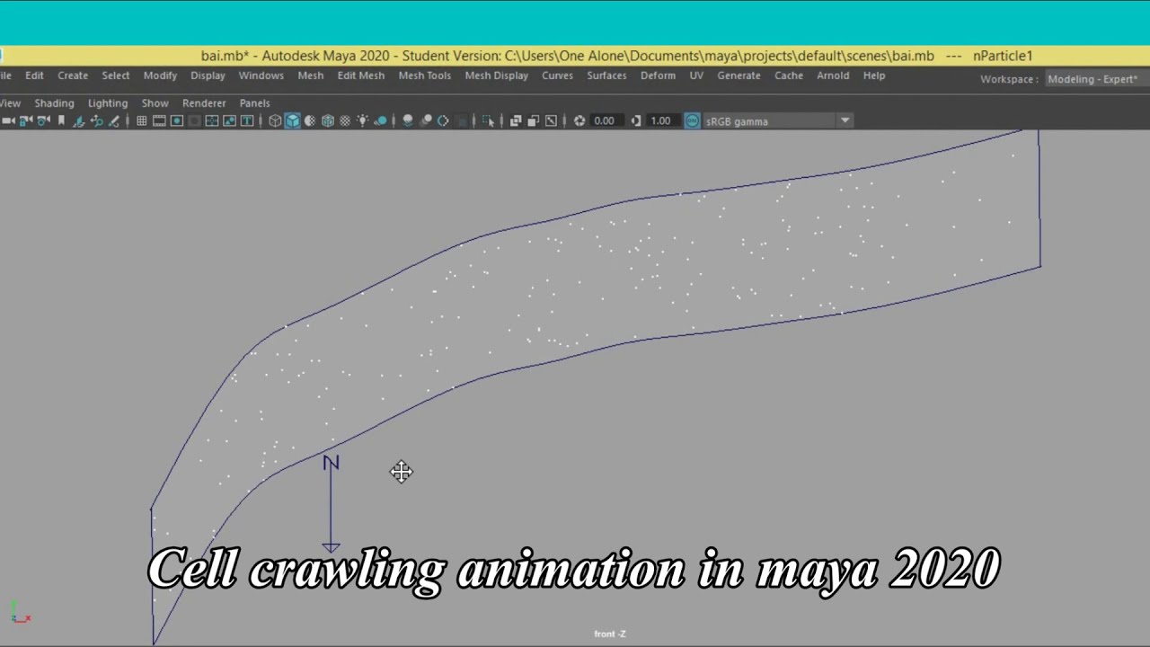 Medical animation--Human cell crawling animation in maya 2020 using ...