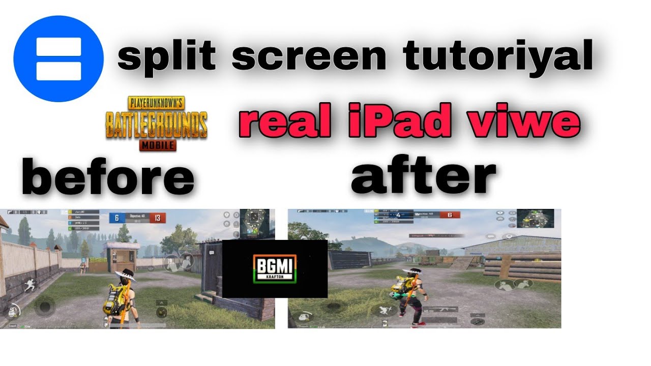 iPad viwe in bgmi pubg split screen esy trick how to get ipad view in ...