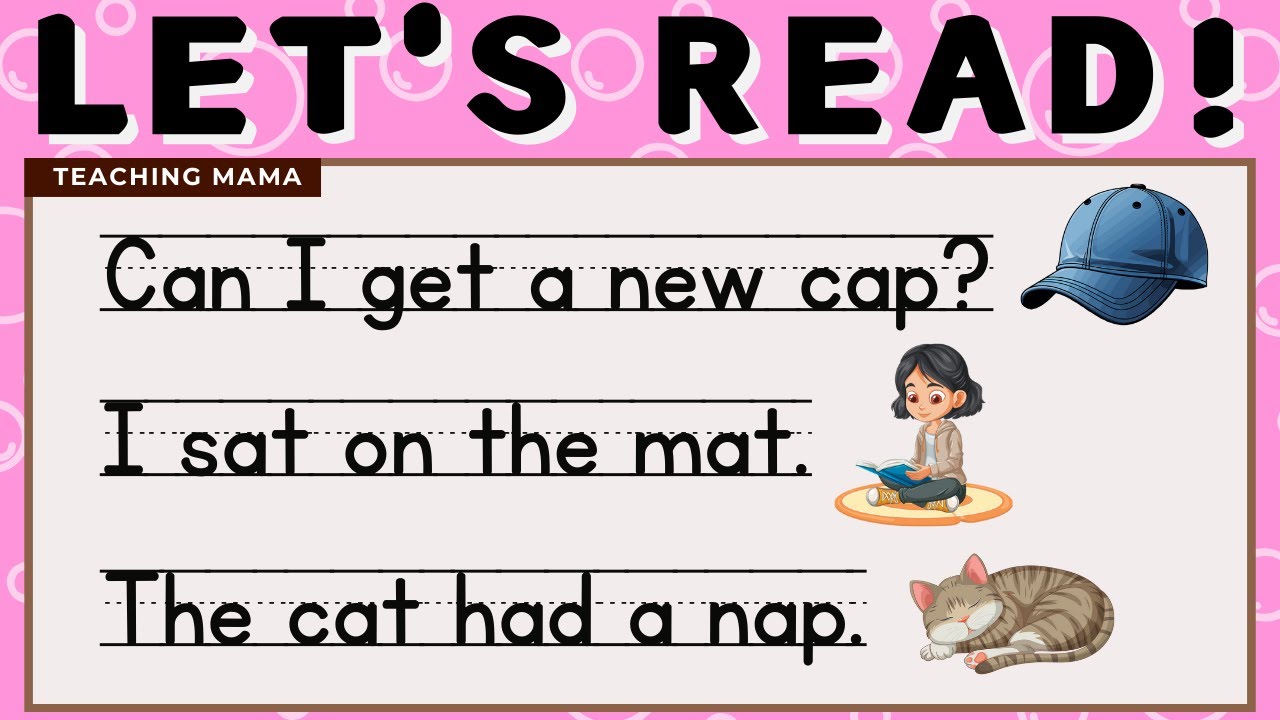 LET'S READ! | PRACTICE READING SIMPLE SENTENCES | LEARNING VIDEO FOR ...
