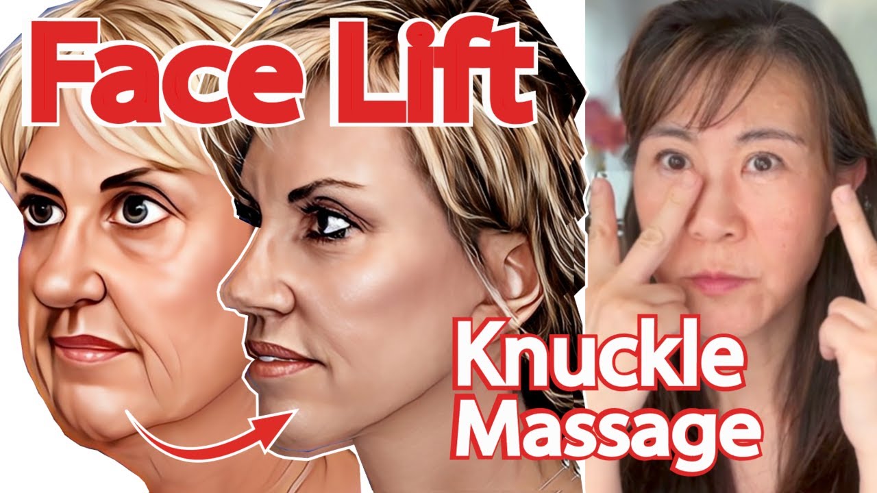 10mins Full Face Lifting Massage Using Knuckles! Look 10 Years Younger ...