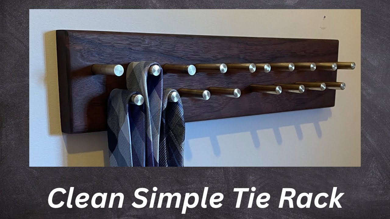 Simple And Elegant Tie Rack - YouTube