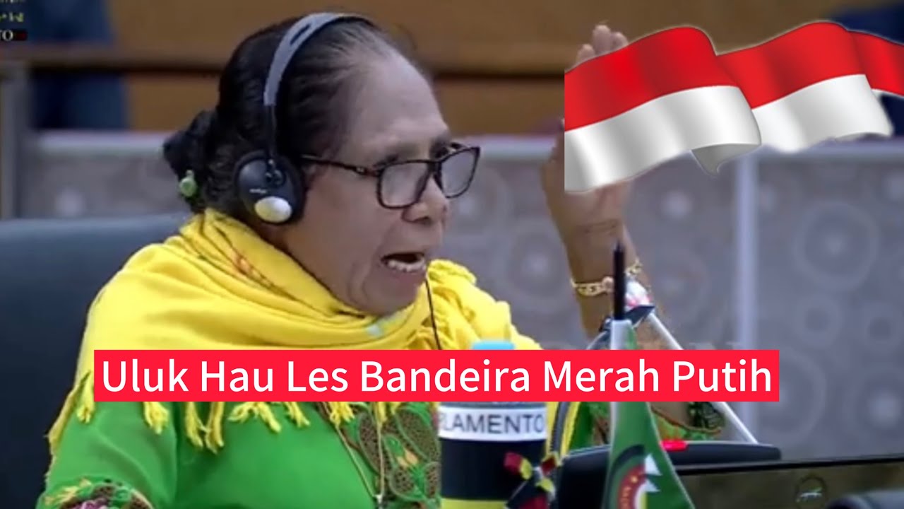 Olinda Guterres uluk Les Bandeira Merah Putih no Taka Xanana nia Foto ...