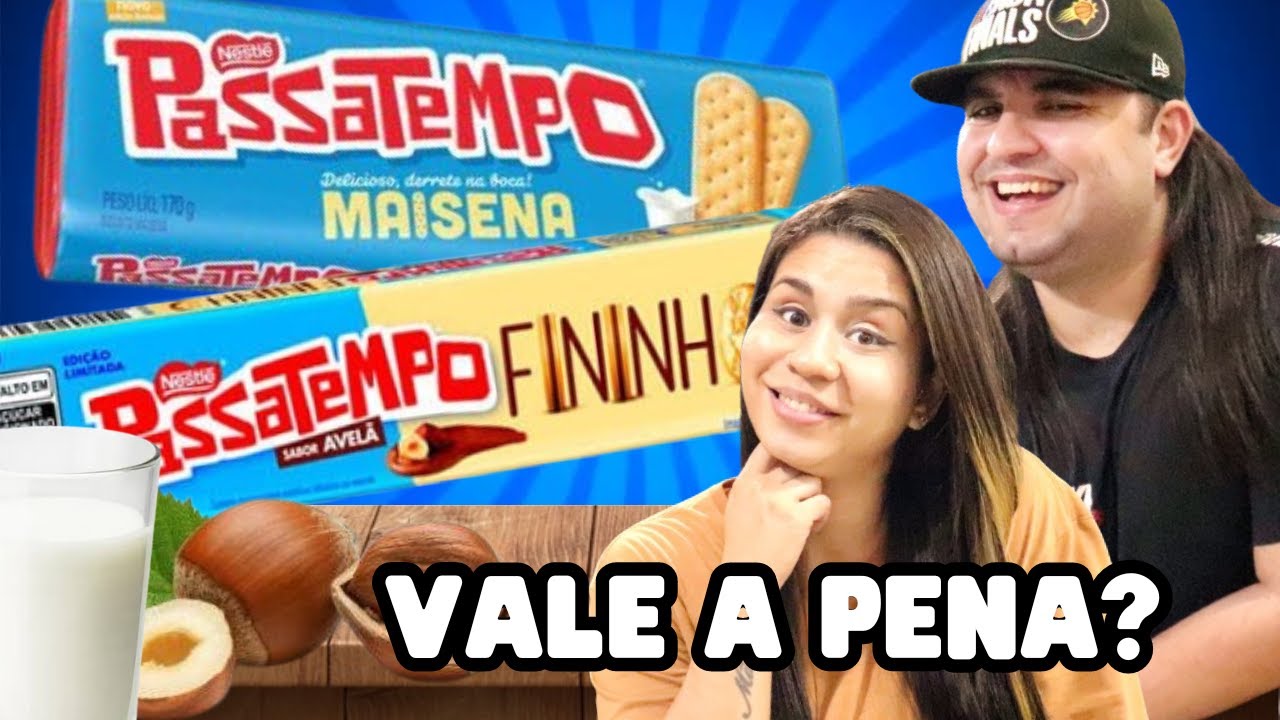 BISCOITO PASSATEMPO | MAISENA E FININHO SABOR AVELÃ - YouTube