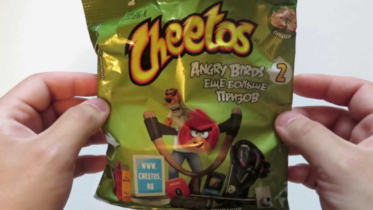 Обзор Cheetos - Angry Birds 2 со вкусом "Пицца" - YouTube
