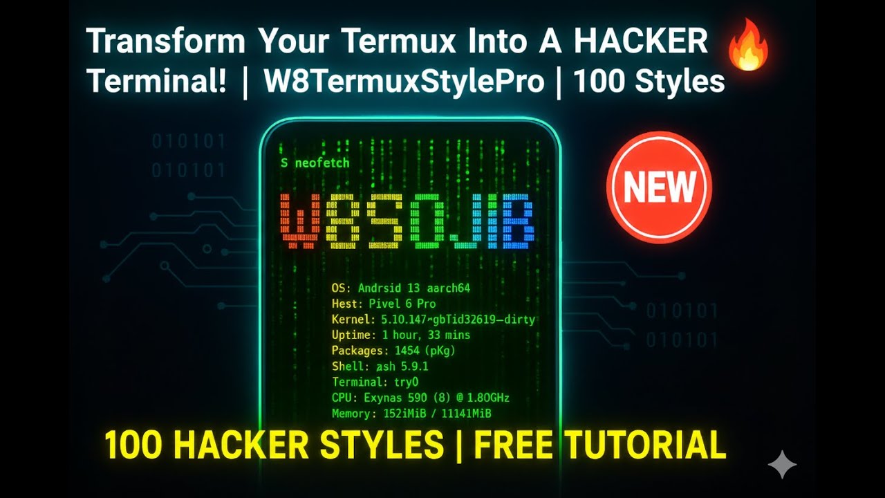 Transform Your Termux Into A HACKER Terminal! 🔥 W8TermuxStylePro 100 ...