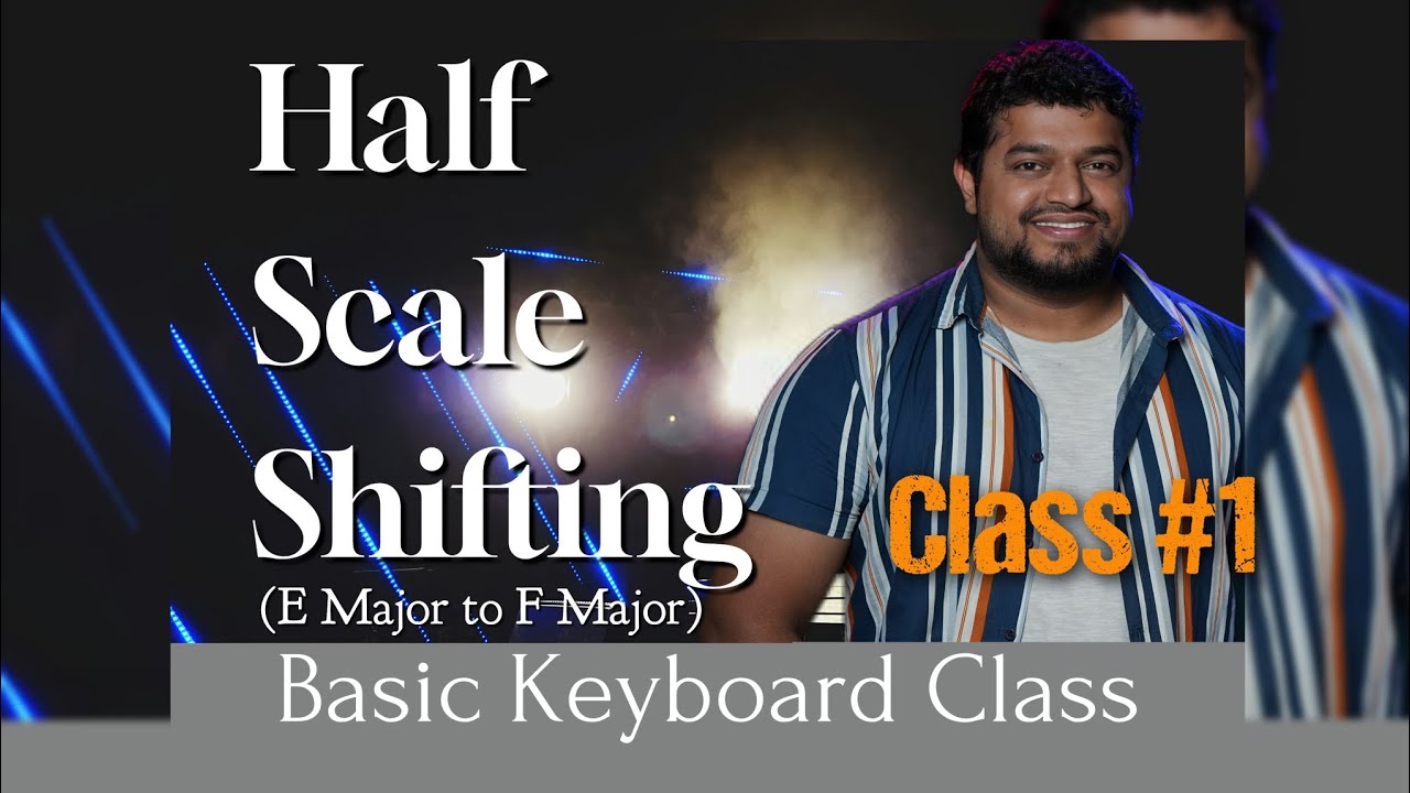 Class 1: Half Scale shifting (basic) Emajor to Fmajor - YouTube