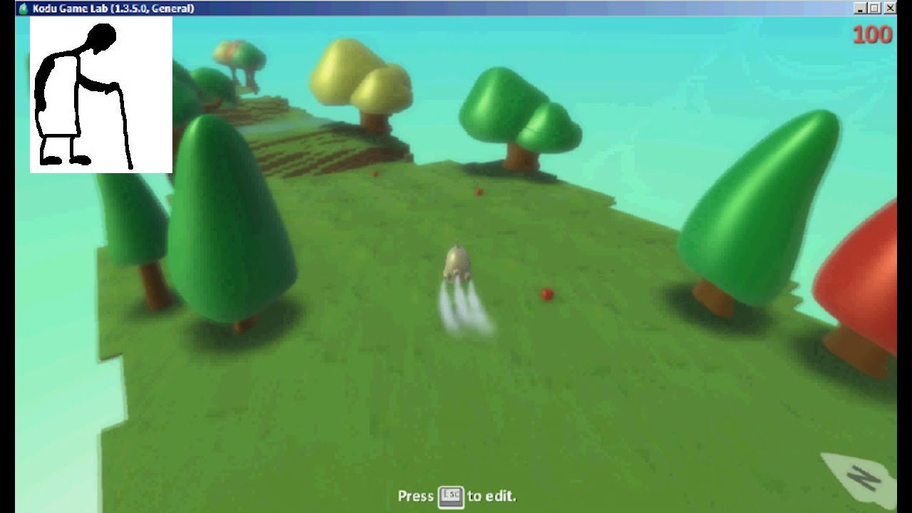 My first Kodu Game Lab game - YouTube