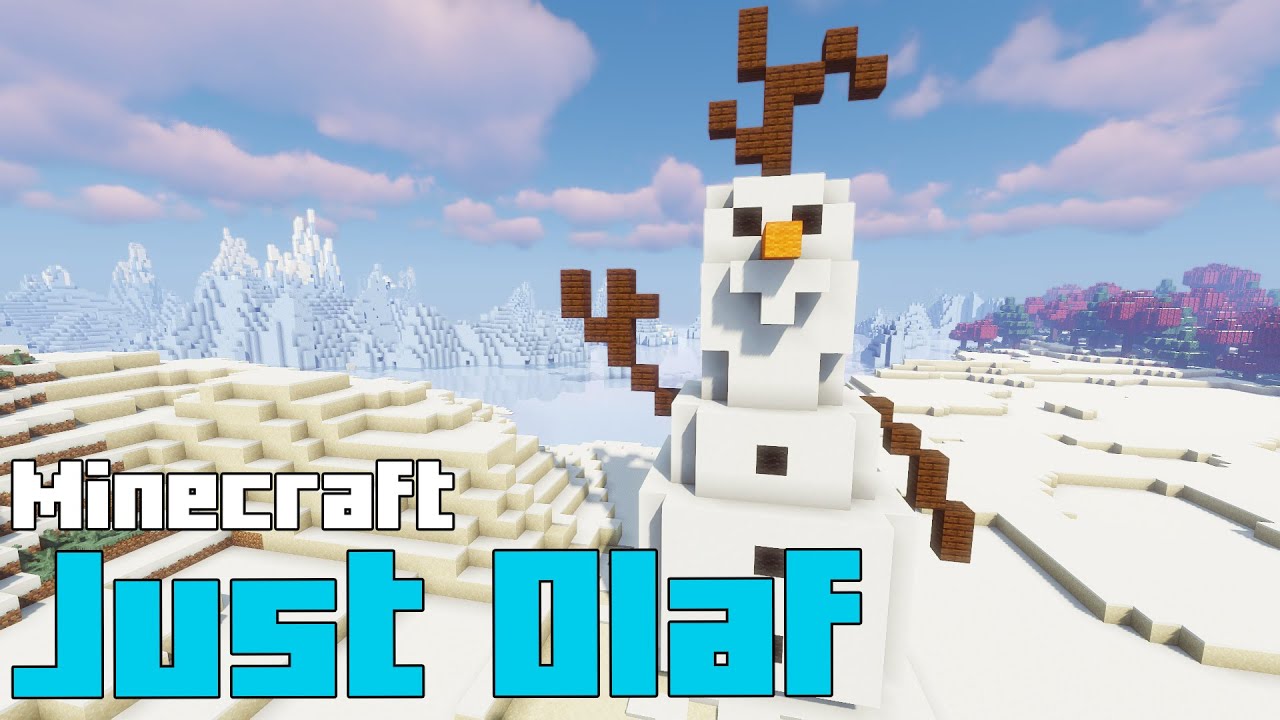 Build Olaf from Frozen in Minecraft | Christmas Special! #minecraft ...