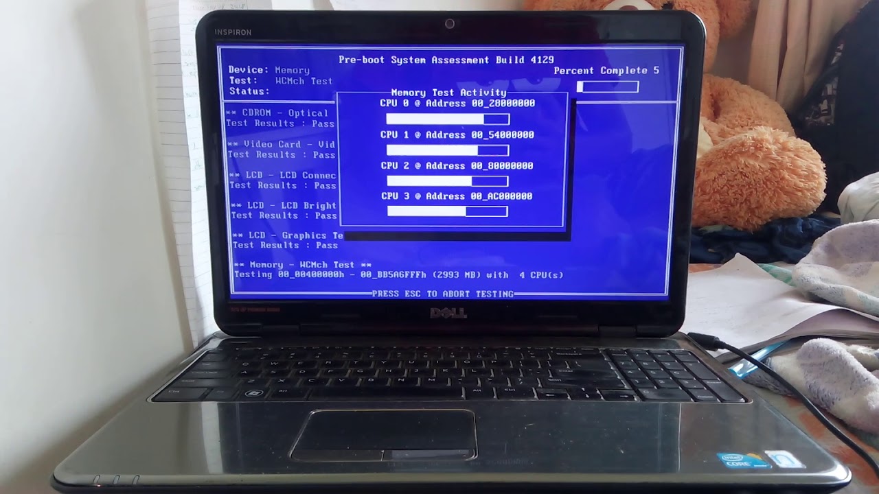 Dell inspiron n5010 Media test failure, check cable . - YouTube