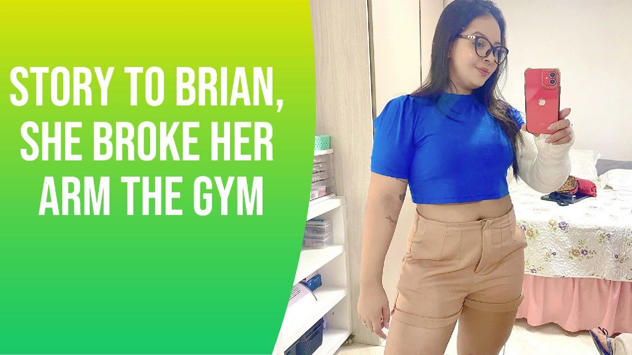 Story to Brian, and how she broke her arm in the Gym LAC cast #gesso # ...