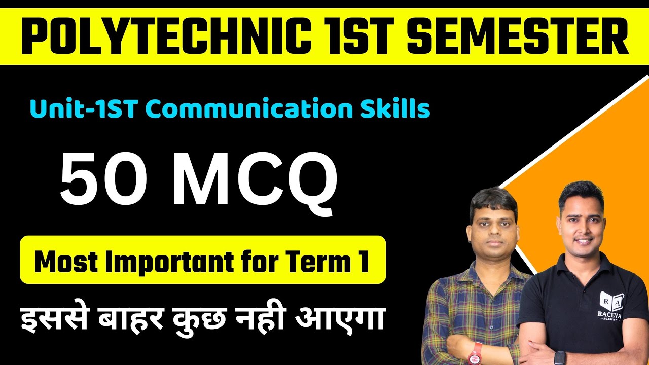 Up polytechnic communication skills 50 most important Question ...
