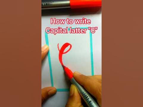 How to write Capital Letter “C” In Calligraphy Brush ️ Lettering ...