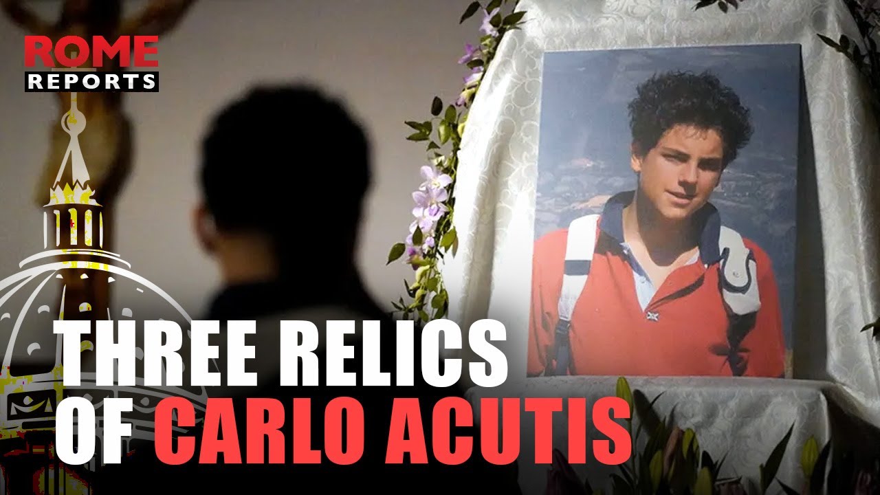 Three relics of Carlo Acutis can be found in Rome - YouTube