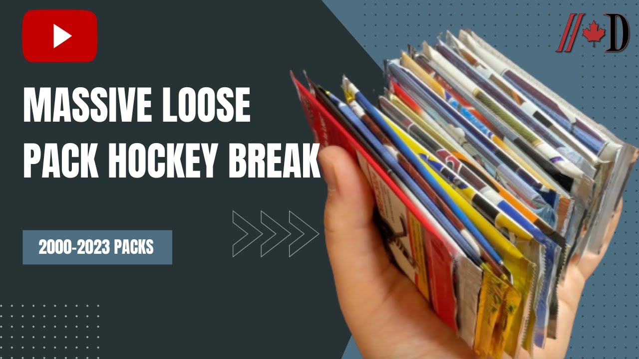 Massive Loose Pack Hockey Card Break - YouTube
