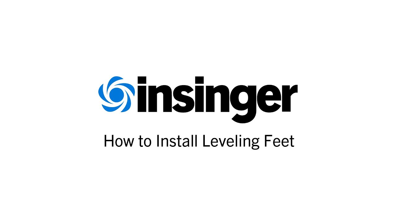 Cadet - How to Install Leveling Feet - YouTube