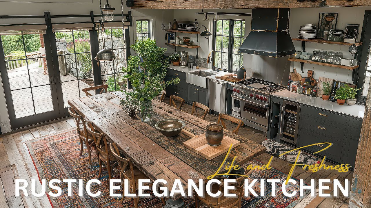 Rustic Elegance Kitchen Decor : Inspiration and Practical Tips - YouTube