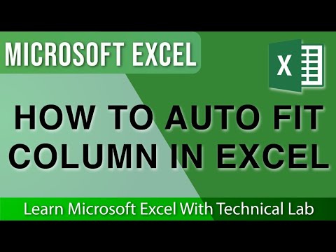 How to Auto Fit Column In Excel - YouTube