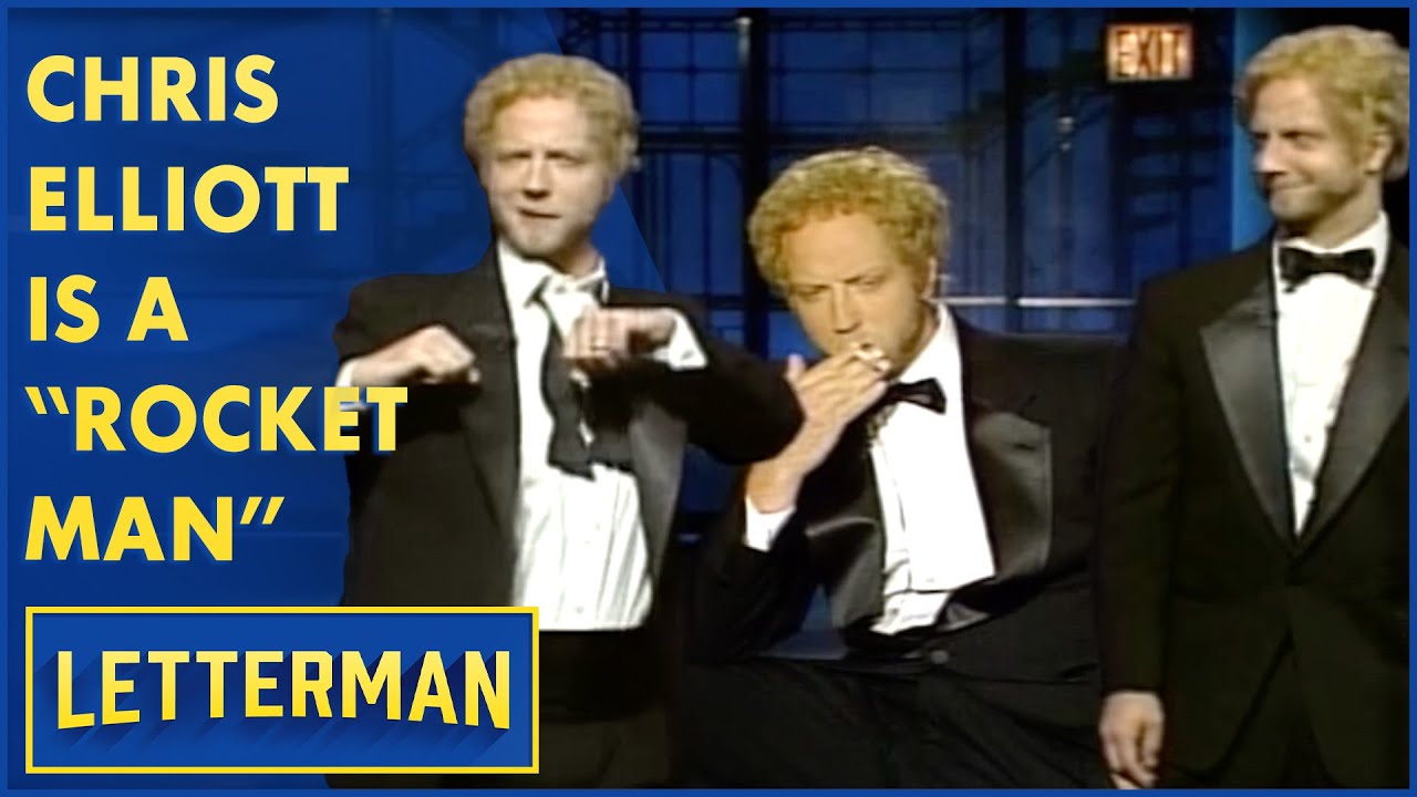 Chris Elliott Performs "Rocket Man" | Letterman - YouTube